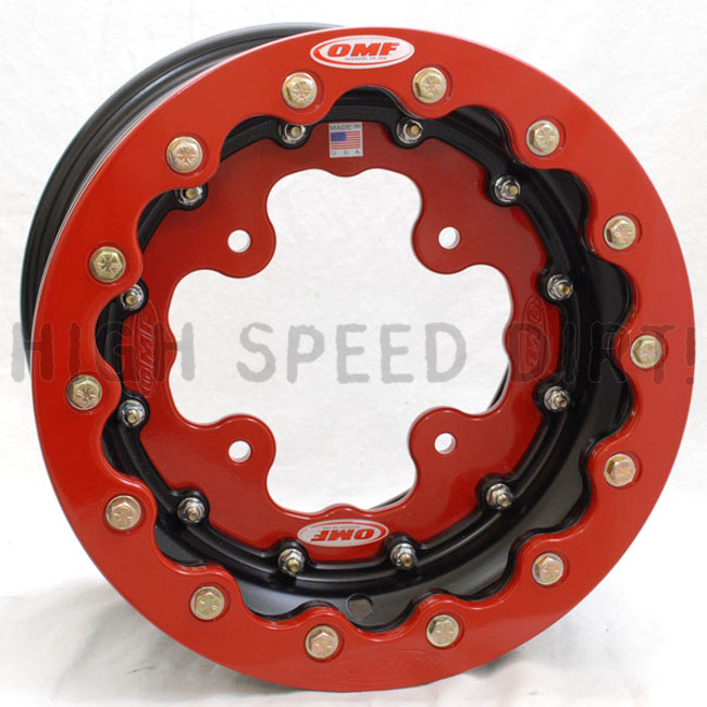 OMF Performance ATV 9x8 Rear Dual Beadlock 10x5 Front Billet Center ...