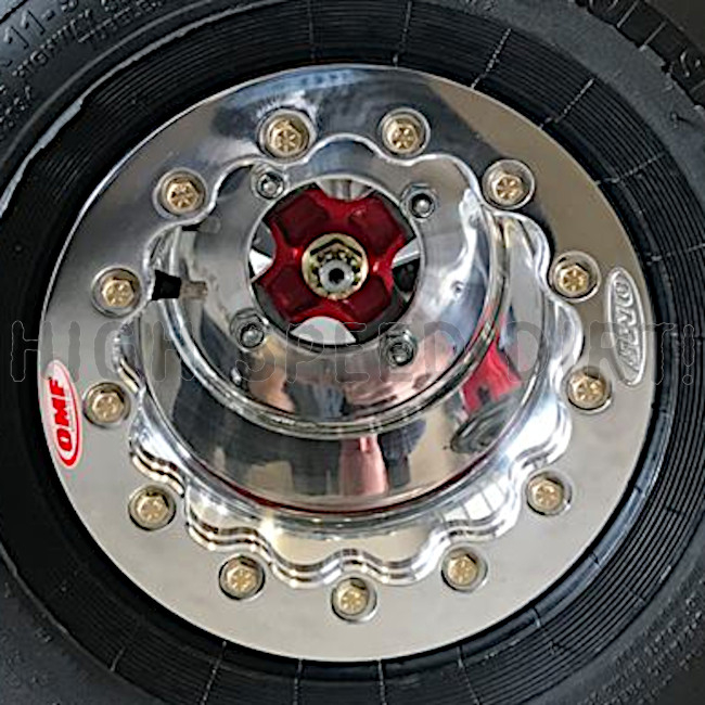 OMF ATV 9x8 Rear Spun Rim Center Standard Scalloped Beadlock
