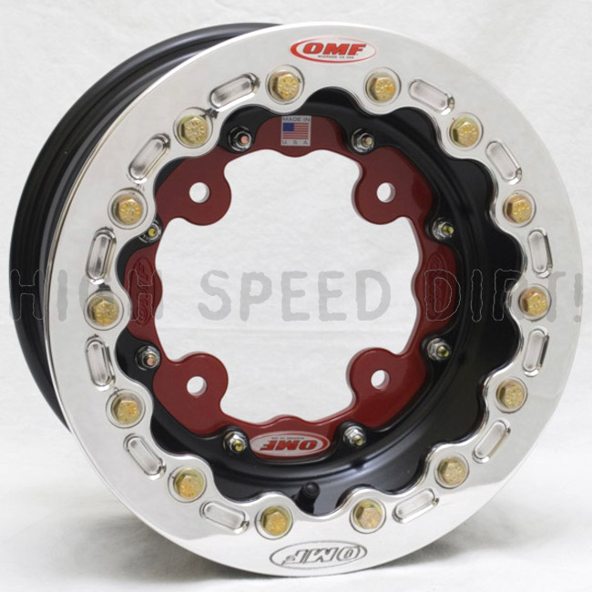 OMF Performance ATV 9x8 Rear Dual Beadlock 10x5 Front Billet Center ...