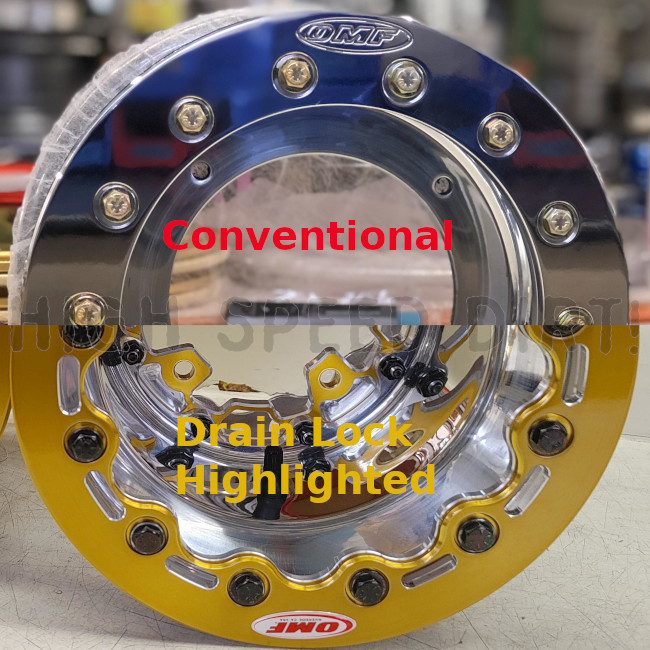 OMF Performance ATV 9x8 Rear Dual Beadlock 10x5 Front Billet Center ...