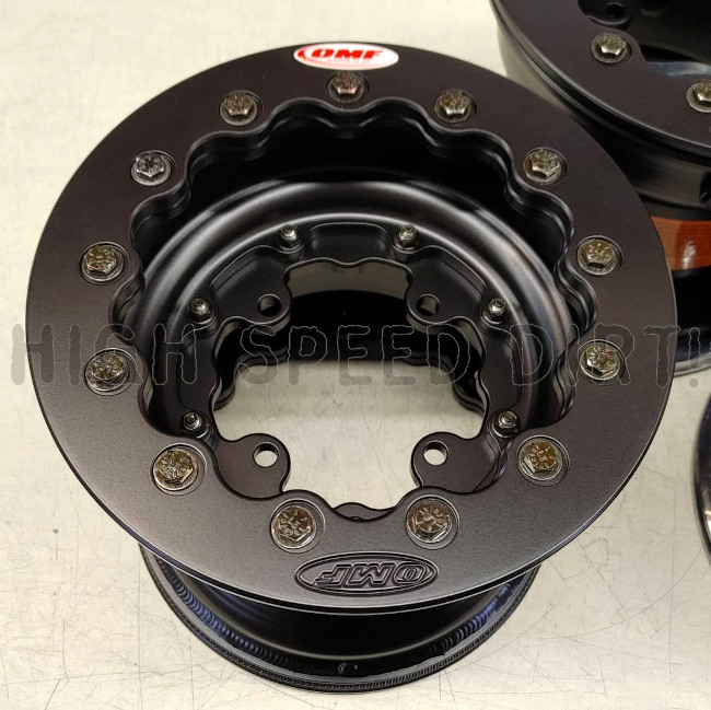 OMF Performance ATV 9x8 Rear Dual Beadlock 10x5 Front Billet Center ...