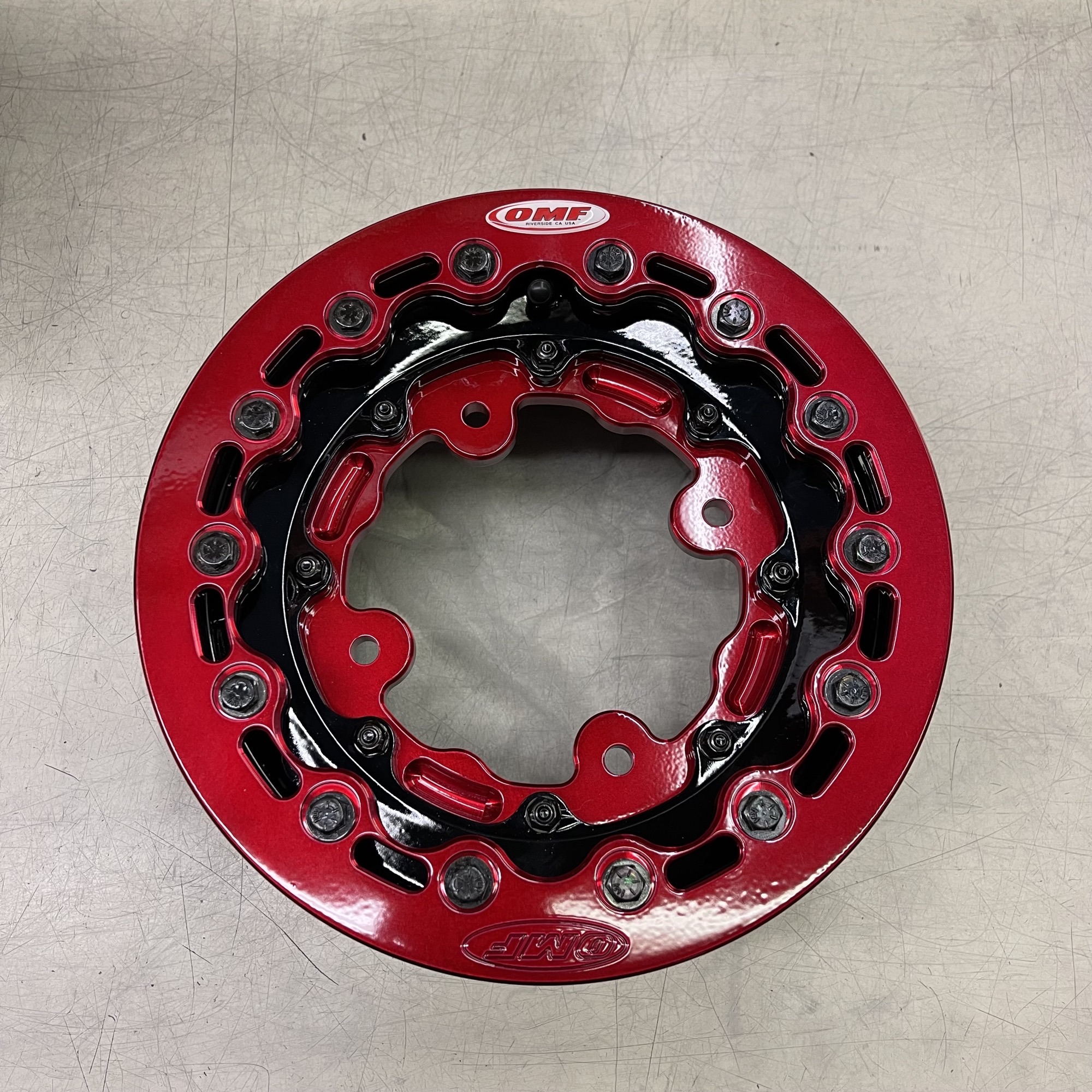 TRX250R OMF Performance ATV 8x8 Rear 10x5 Front Billet Center Beadlock ...