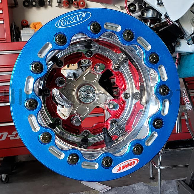 OMF Ultralite Billet Center SuperLite Highlighted Beadlock Set