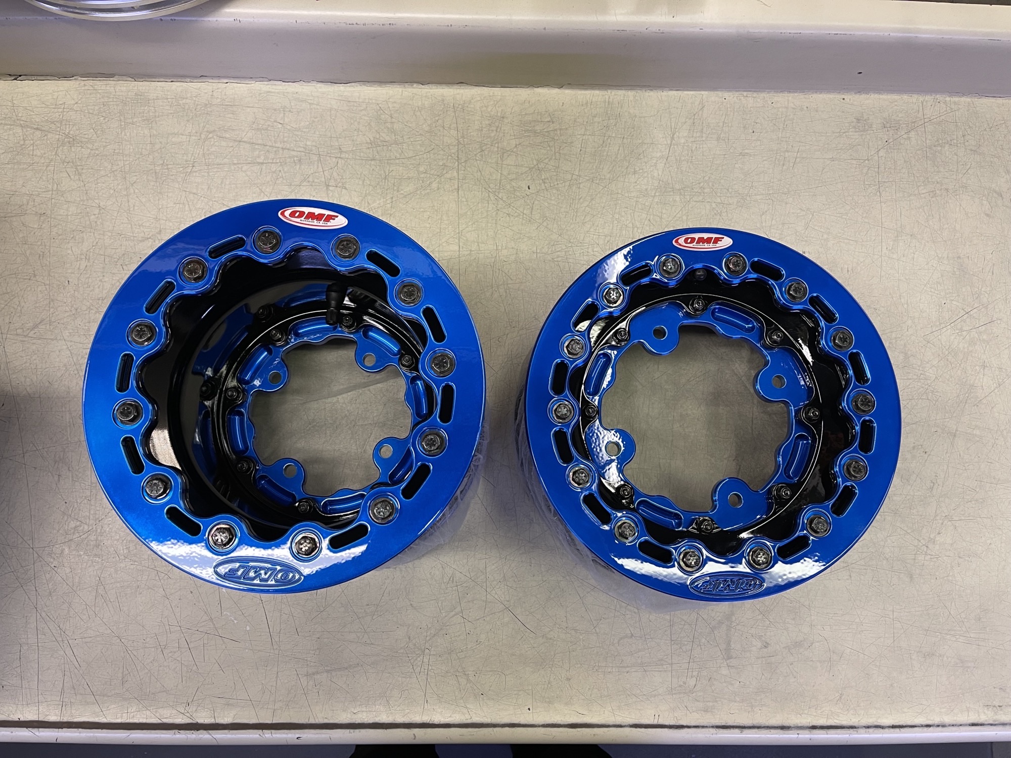 TRX250R OMF Performance ATV 9x8 Rear Dual Beadlock 10x5 Front Billet ...