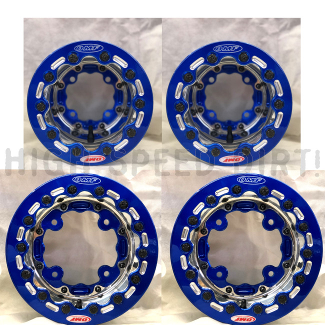 OMF Ultralite Billet Center SuperLite Highlighted Beadlock Set