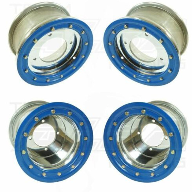 Yamaha Raptor 700 Alba Polished Beadlock Wheels Set