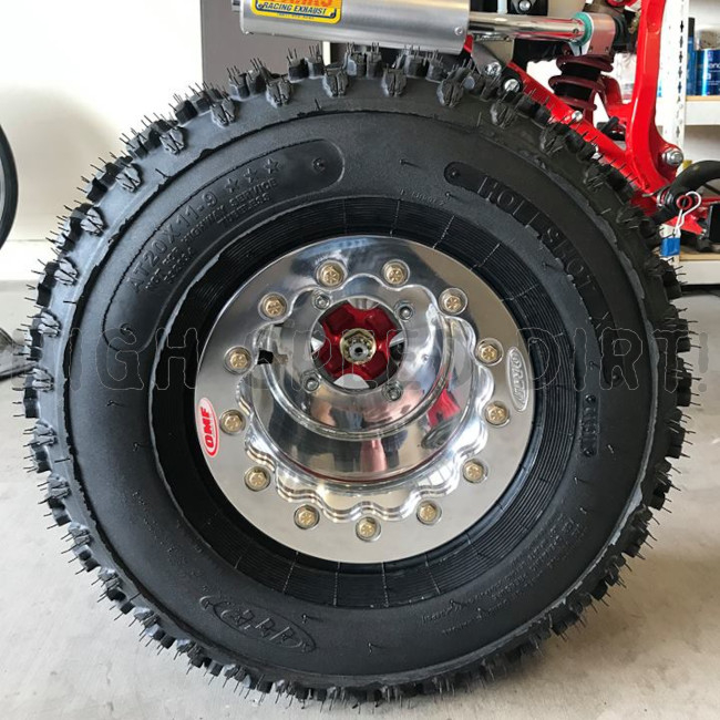 OMF ATV 9x8 Rear Spun Rim Center Standard Scalloped Beadlock