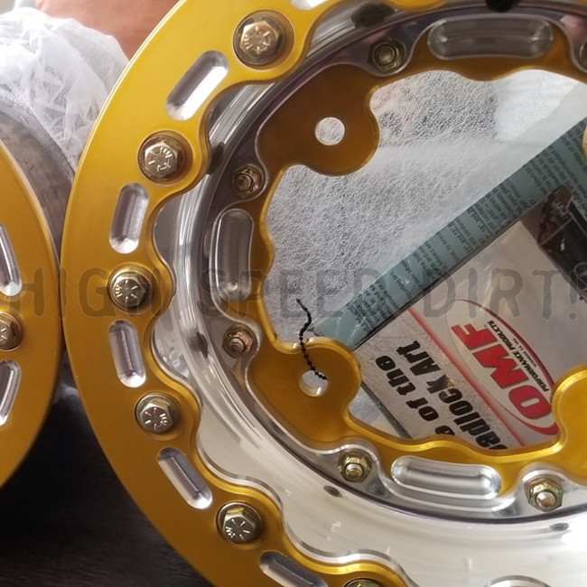 OMF Performance ATV Rear and Front Ultralight Highlighted Billet Center ...