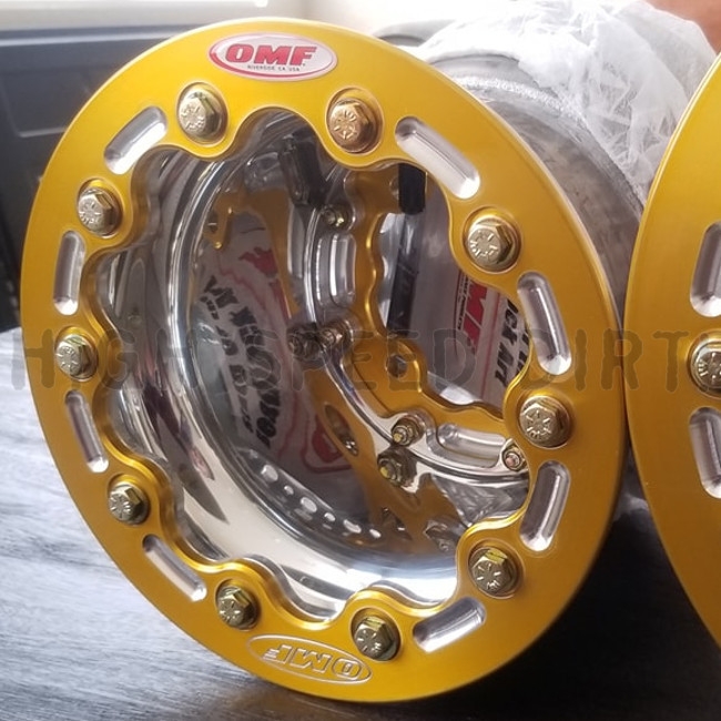 OMF Performance ATV Rear and Front Ultralight Highlighted Billet Center ...