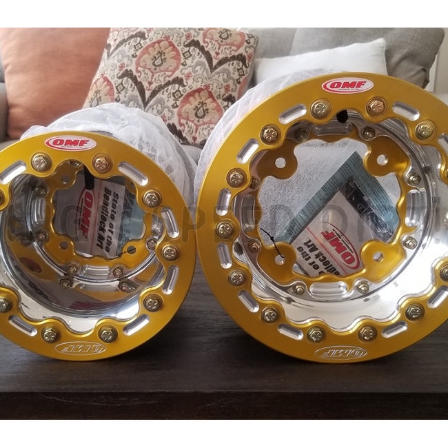 OMF Performance ATV Rear and Front Ultralight Highlighted Billet Center ...