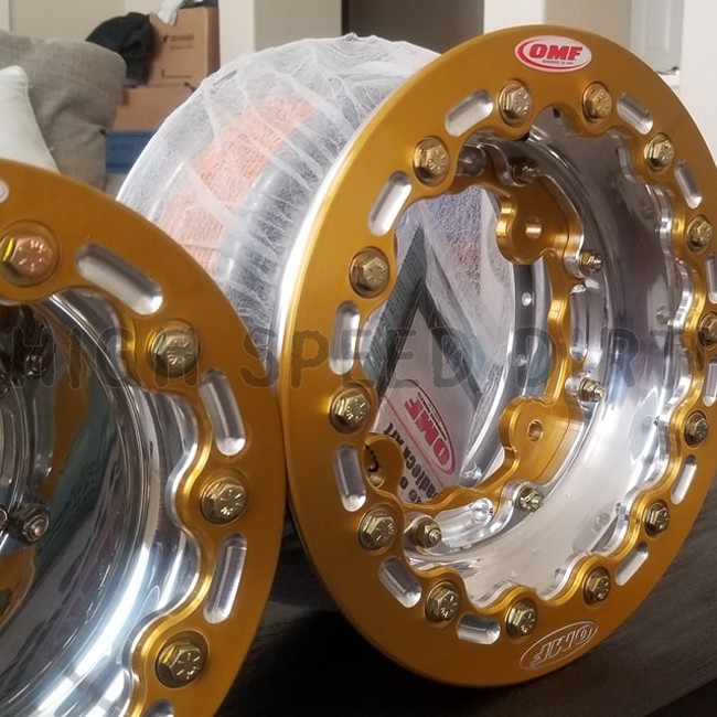 OMF Performance ATV Rear and Front Ultralight Highlighted Billet Center ...