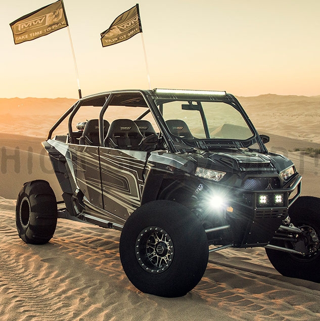 Polaris RZR HiPer Desert Rat 14x8 4+4 SBL Wheels