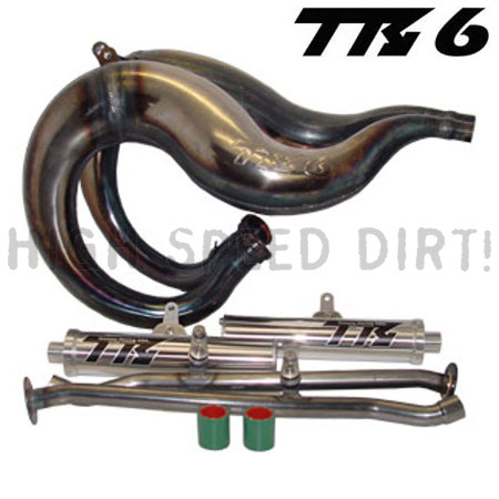 Yamaha Banshee Toomey Racing T6 Steel Plain Pipes